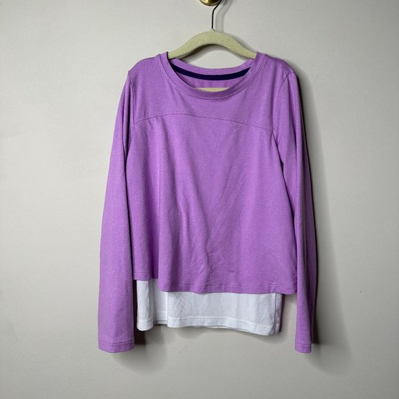 Avia | Shirts & Tops | Avia Purple Long Sleeve Layered Top Girls Medium ...